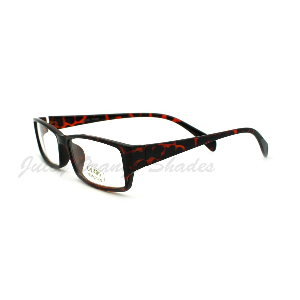 Classic Rectangular Optical Frame Glasses Clear Lens Eyeglasses ...