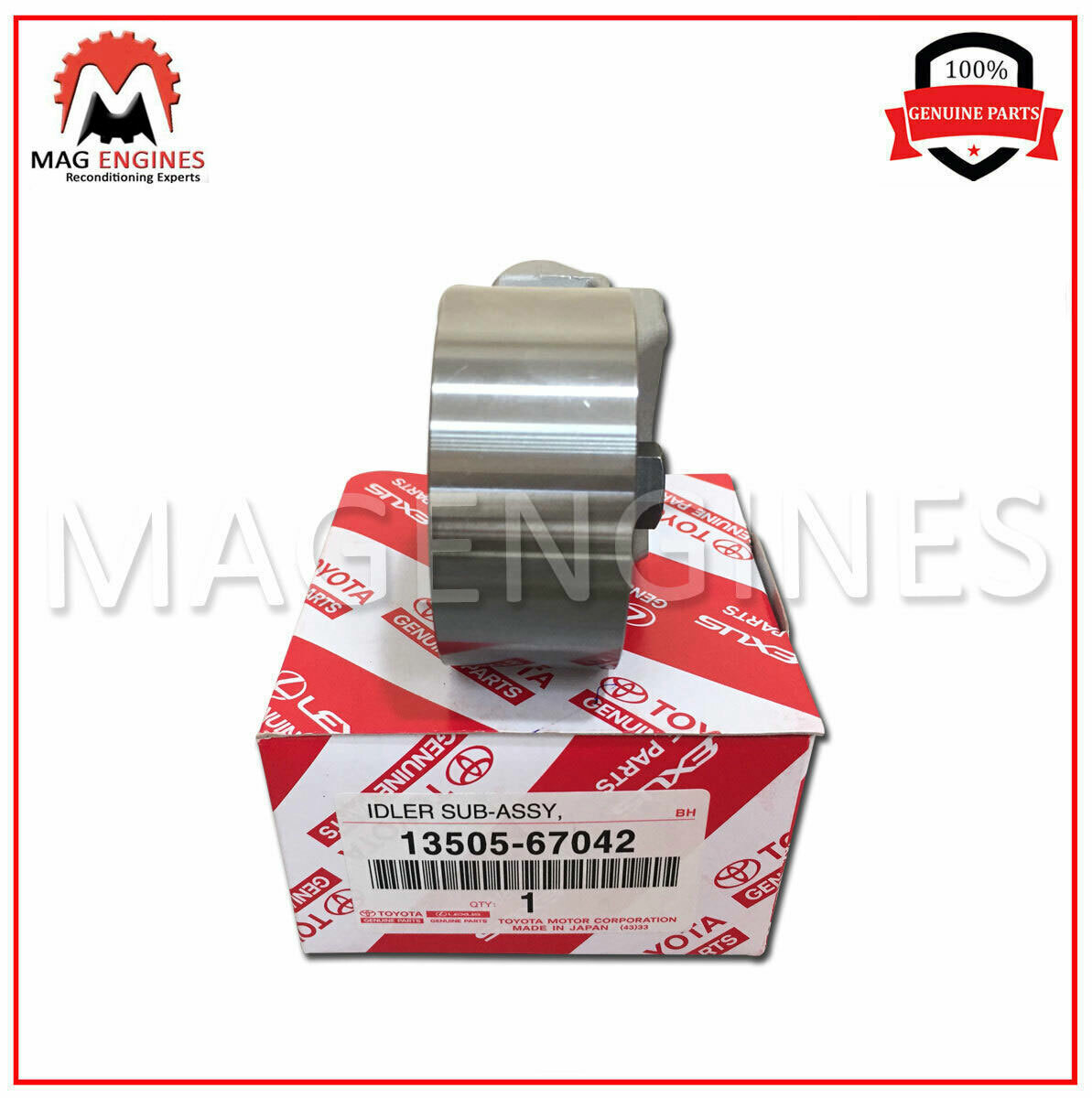 13505-67042 GENUINE OEM TIMING BELT IDLER SUB-ASSY, NO.1 1350567042 | eBay