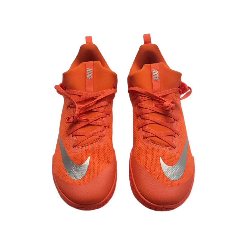 Nike Men's Zoom Shift TB Mid Basketball Sneaker Shoes Orange / White ...