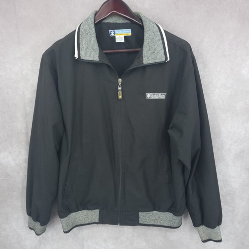 Royal Caribbean Jacket Mens Medium Black Full Zip Outdoors Windbreaker ...
