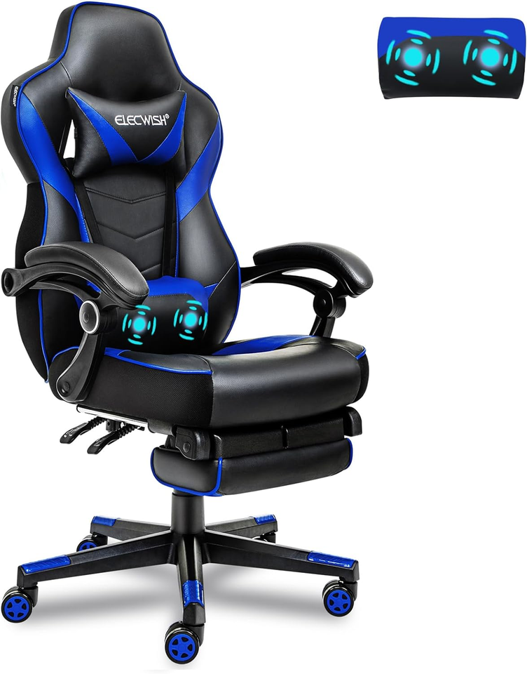 Gaming Chair Ergonomic Office Chair Computer Executive Swivel Desk Seat ...