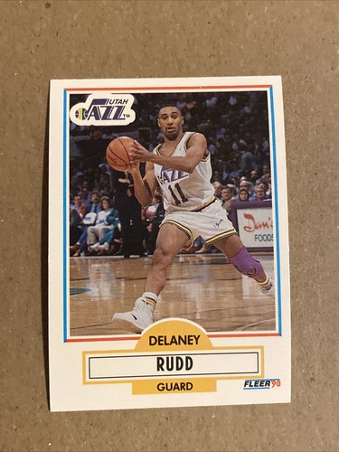 1990 Fleer Update #U-96 Delaney Rudd Utah Jazz | eBay