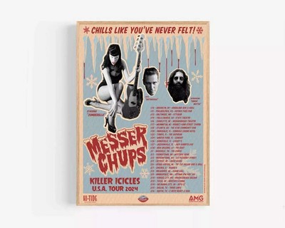 Messer Chups - Killer Icicles U.S.A Tour Summer 2024 Poster Shipping ...