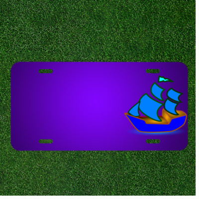 Custom Personalized License Plate With Add Names To Sailboat Two-Master ...