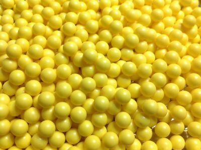 500 YELLOW PLASTIC BB GUN PELLETS BULLETS 6MM BAGGED / CATAPULT AMMO ...
