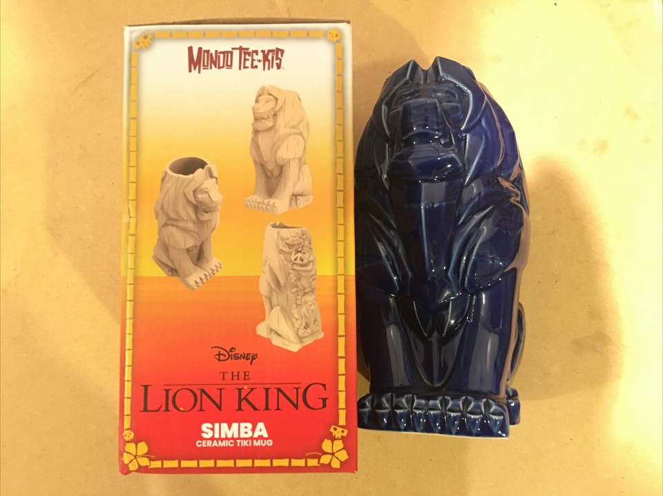 2020 Mondo Teekis Disney The Lion King Simba Tiki Mug Blue Remember ...