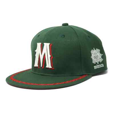 Mexico Baseball Hat – Green Snapback Cap w/ Aztec Emblem | Embroidered ...