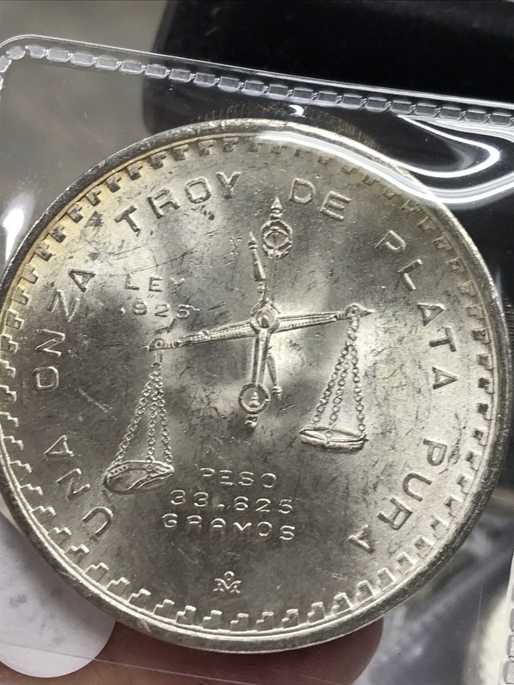 1979 mo Mexico Onza Casa De Monedas Silver Coin Press & Scale ...