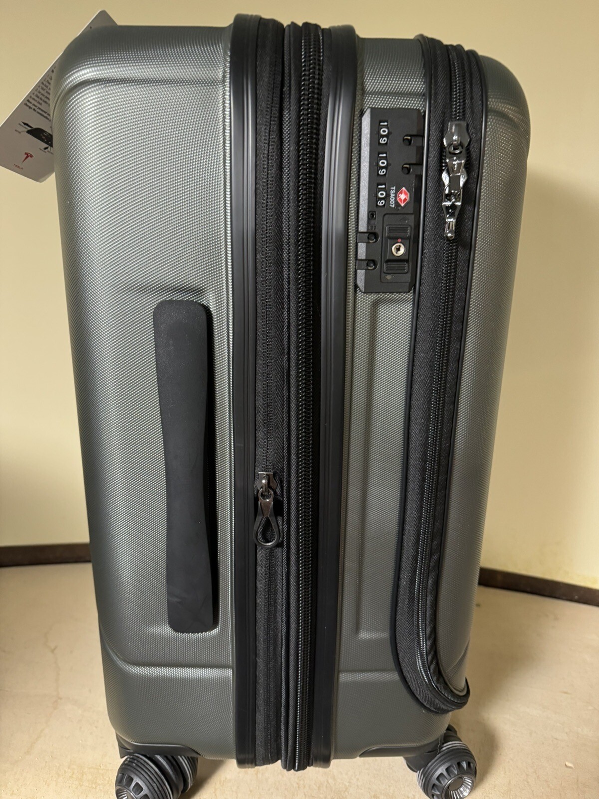 TESLA - NEW Carry On Spinner Luggage Suitcase Referral Program, NEVER ...