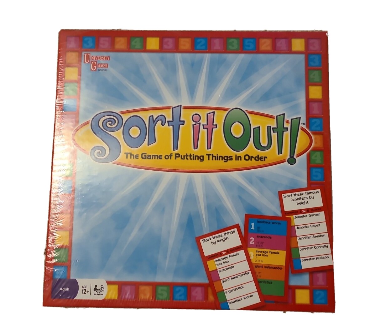 Sort It Out! Board Game the Game of Putting Things In Order New Sealed ...