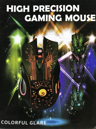 NIB High Precision Gaming Mouse ~ Photoelectric ~ 6 Key ~ 1K 1.6K 2.4K ...