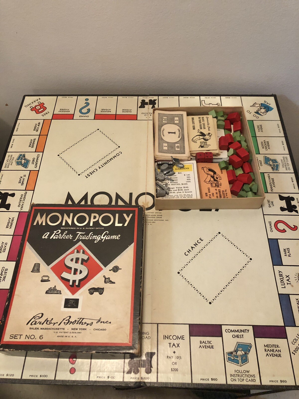 Vintage Monopoly 1946 Board Game Set No. 6 - Very Rare | eBay