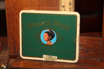 Vintage Empty Cigarillos Tin Princess Brasil Villiger Sons Cigar Manuf ...