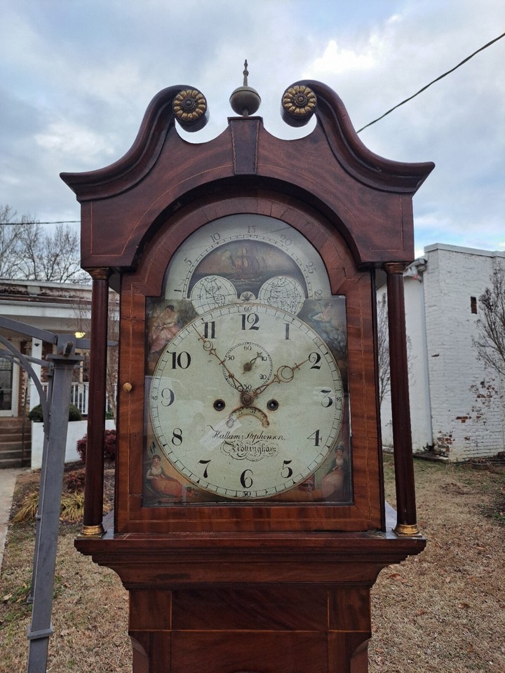 Mahogany Tall Case Clock, Hallam & Steveson Of Nottingham circa 1818 | eBay
