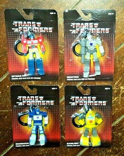 Transformers Figural Bag Clips: SOUNDWAVE, OPTIMUS PRIME, MEGATRON ...