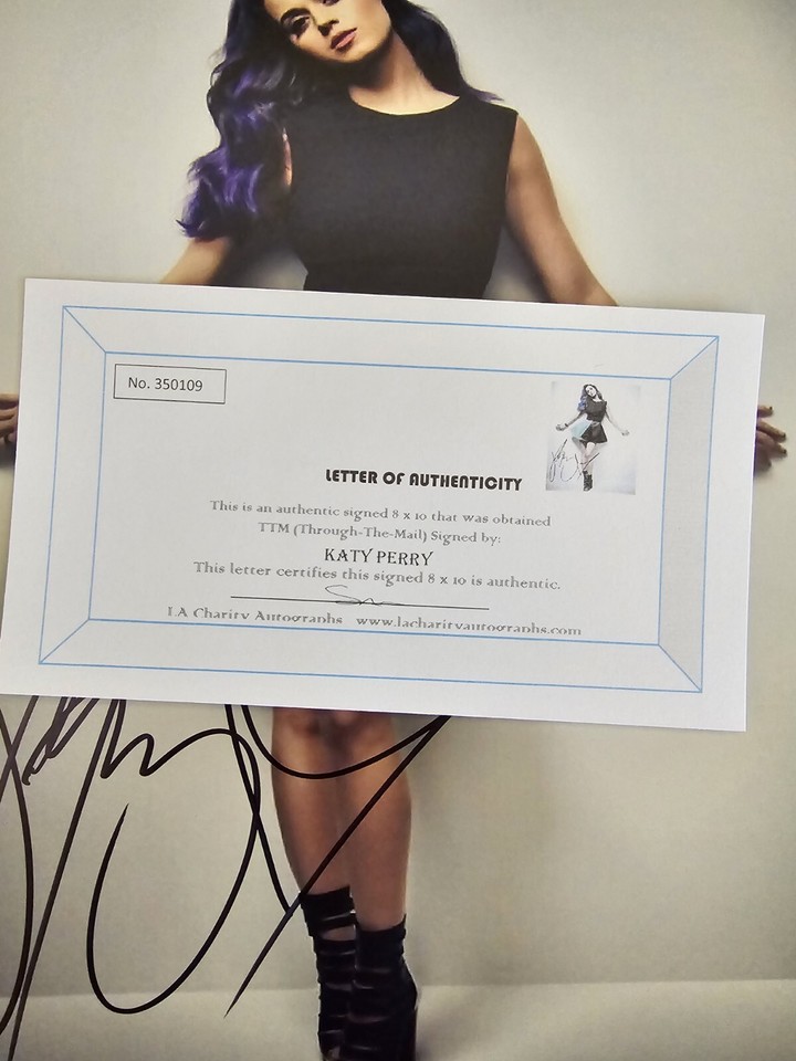 Katy Perry Signed Original Authentic Autograph LOA | eBay
