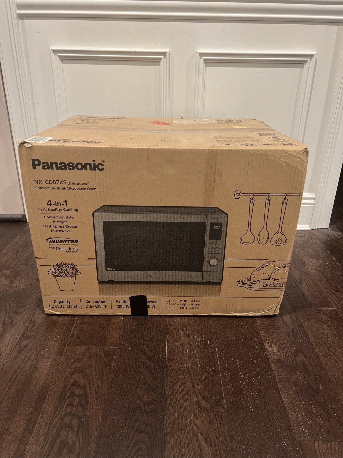 Panasonic NN-CD87KS 1000W 4-in-1 Microwave Oven - Silver for sale ...