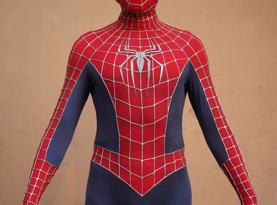 Original Toby Spiderman Costume High Quality Stereo Coating Line Suit ...