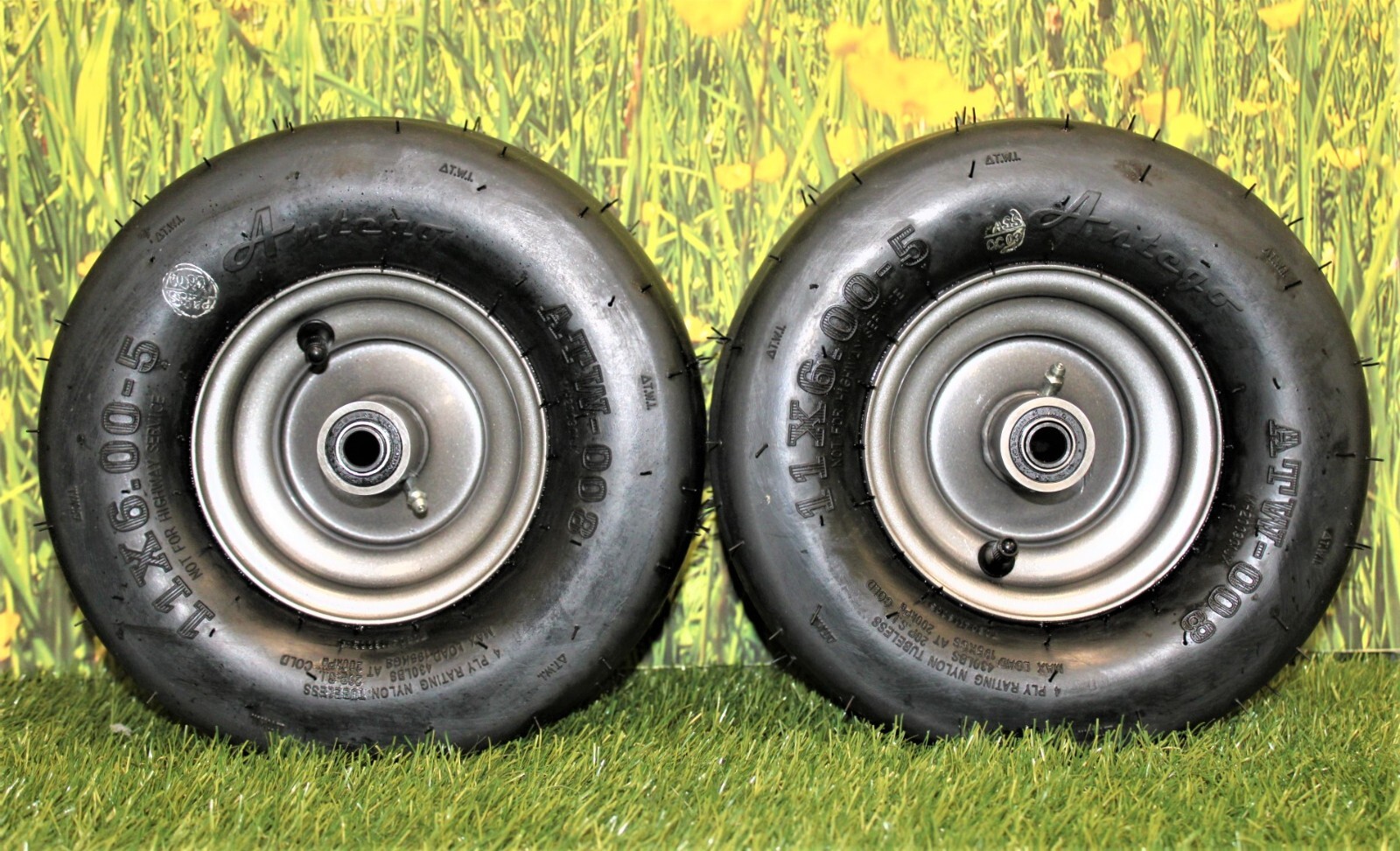 Antego Tire & Wheel (Set of 2) Gravely Ariens 07101105 11x6.00-5 Tire ...