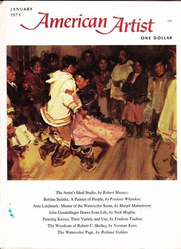 AMERICAN ARTIST January 1971 - Bettina Steinke, Arne Lindmark, Robert C ...
