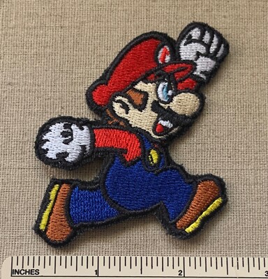 NINTENDO SUPER MARIO Embroidered Advertising PATCH Video Game ...