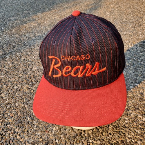 Chicago Bears Sports Specialties Script Pinstripe Hat Cap Snapback | eBay