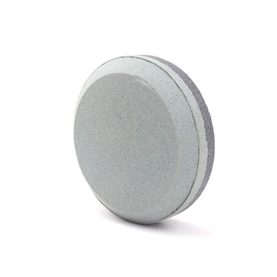 2 Grit Round Sharpening Stone Puck Hand Tool Bushcraft Axe Blade Edge ...