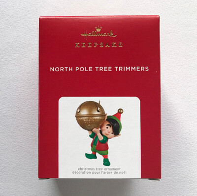 2021 North Pole Tree Trimmers #9 ~ Elf Holding Jingle Bell ~ Hallmark ...