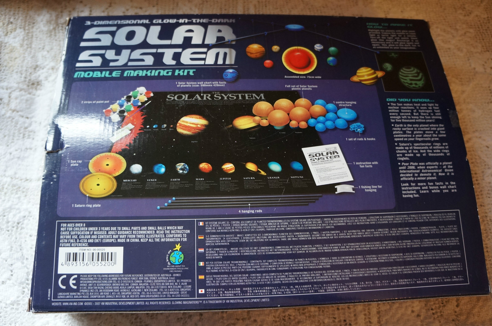 3-D Glow-in the-Dark Solar System Mobile Making Kit | eBay