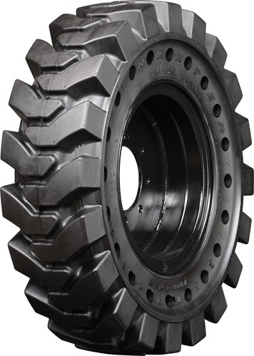 12-16.5 (33x12-20) SET OF FOUR Solid Skid Steer Tires With Rim - CAT ...