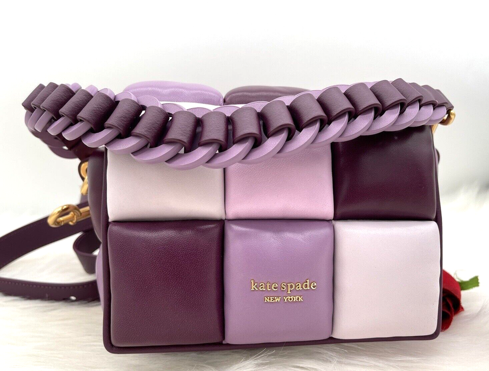 NWT AUTH $528 Kate Spade New York Boxxy 3D ColorBlock Leather Crossbody ...