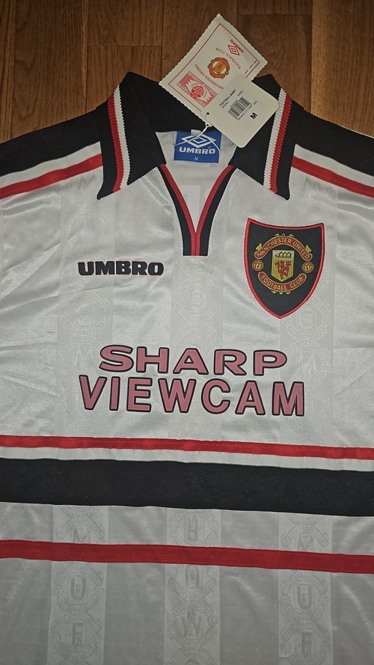 VTG 1997-99 Manchester United Umbro Sharp Viewcam Jersey Long Sleeve ...