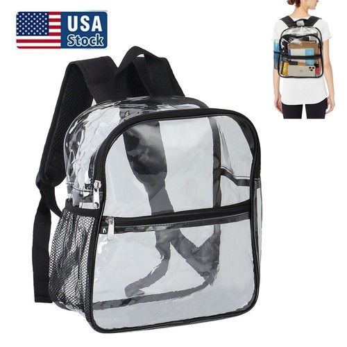 Clear PVC Sling Transparent Bag Stadium Shoulder Crossbody Backpack ...