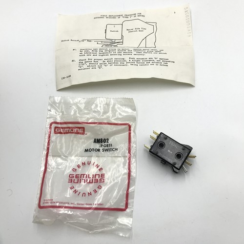 New VTG General Electric DRYER Motor SWITCH WE4X344 WE4X4105 3ASM9D9B3 ...