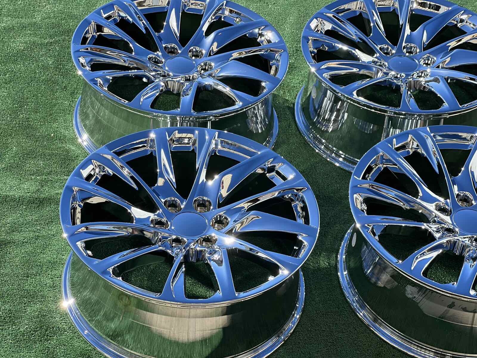 2024 22 Chrome Wheels Cadillac Escalade GMC Yukon Chevy Tahoe OEM Specs ...