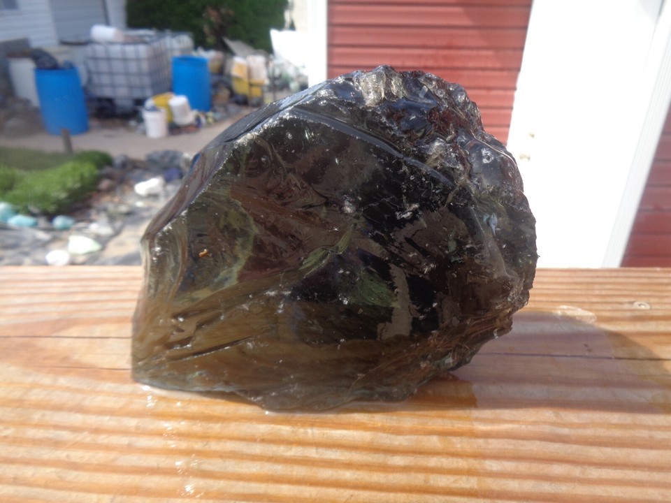 Glass Rock Slag Pretty Clear Smokey 4.6 lbs XX95 Rocks Landscape ...