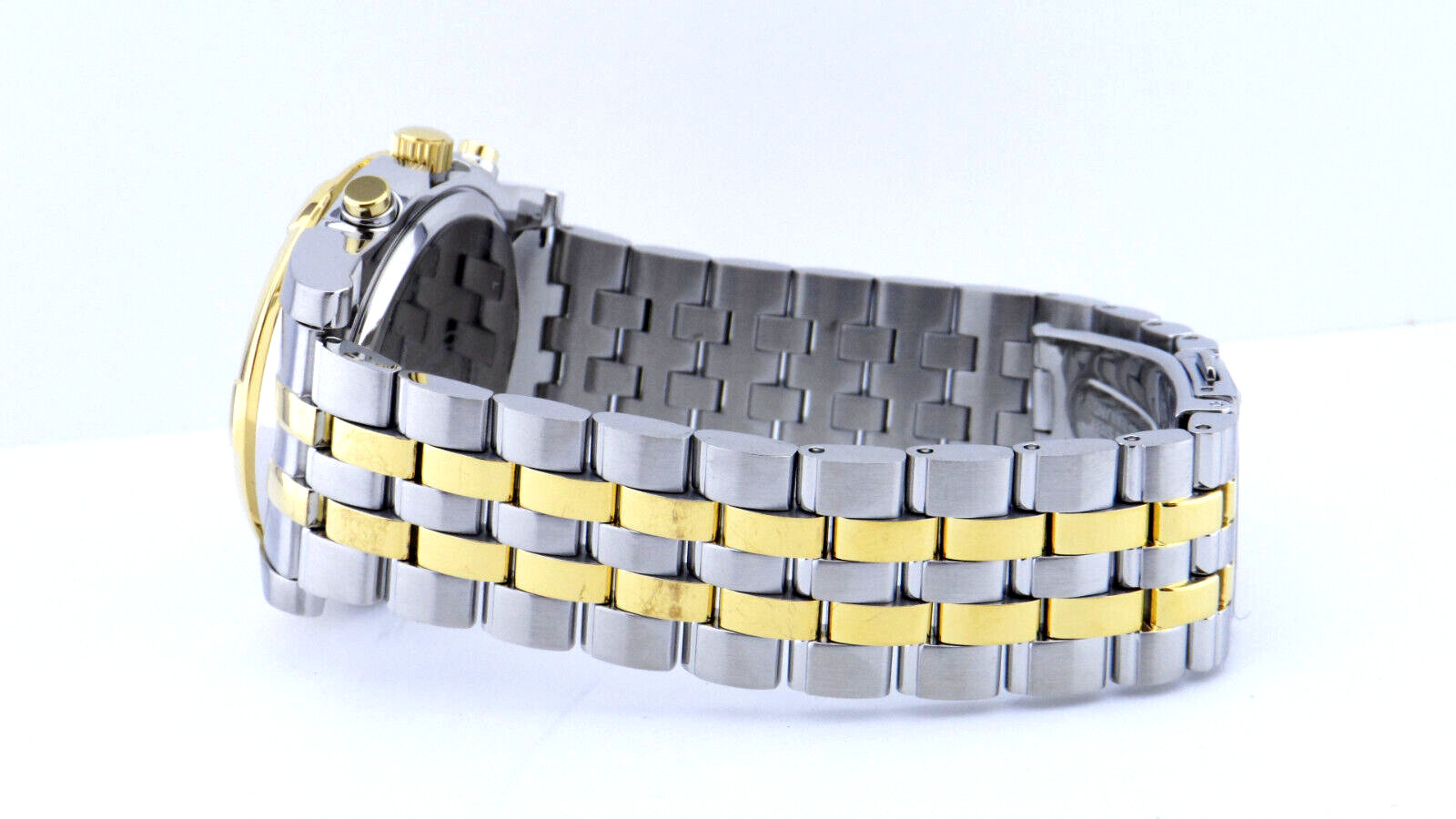 Citizen AT2454-65E Eco-Drive Chronograph Crystal Black Dial Two-Tone ...