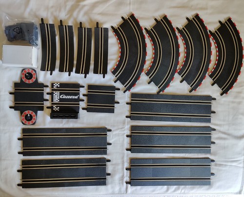Carrera Go Expansion set, 16 track pieces, Fly Overs Curves Straights ...