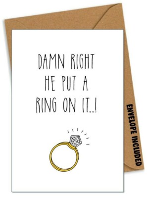Funny Wedding Engagement Card Humour Comedy Rude Congratulations Banter ...