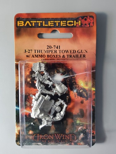 Battletech Miniatures - J-27 Tow Vehicle, Thumper towed gun, trailer 20 ...