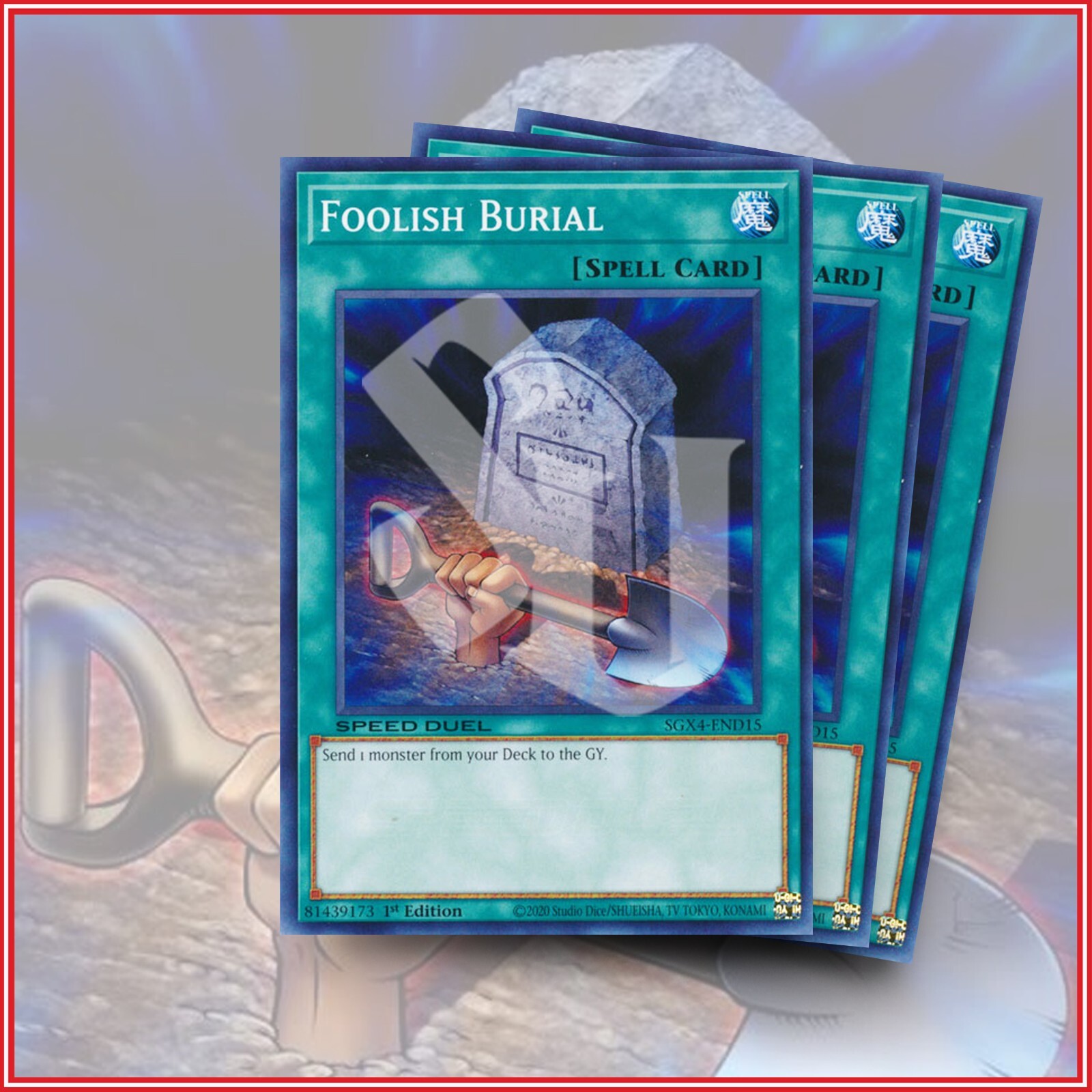 YuGiOh FOOLISH BURIAL x3 | SGX4 1st Edition GREAT CARD | eBay