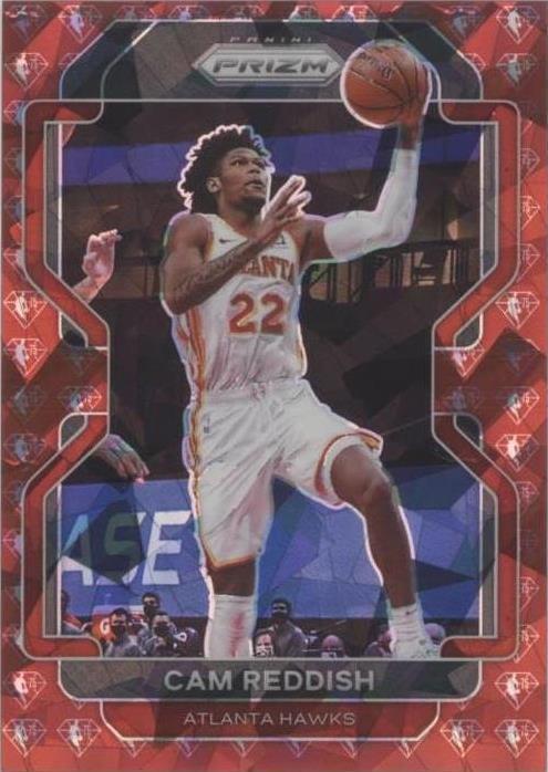 2021-22 Panini Prizm - Cam Reddish #21 Nba 75th Anniversary Diamond ...