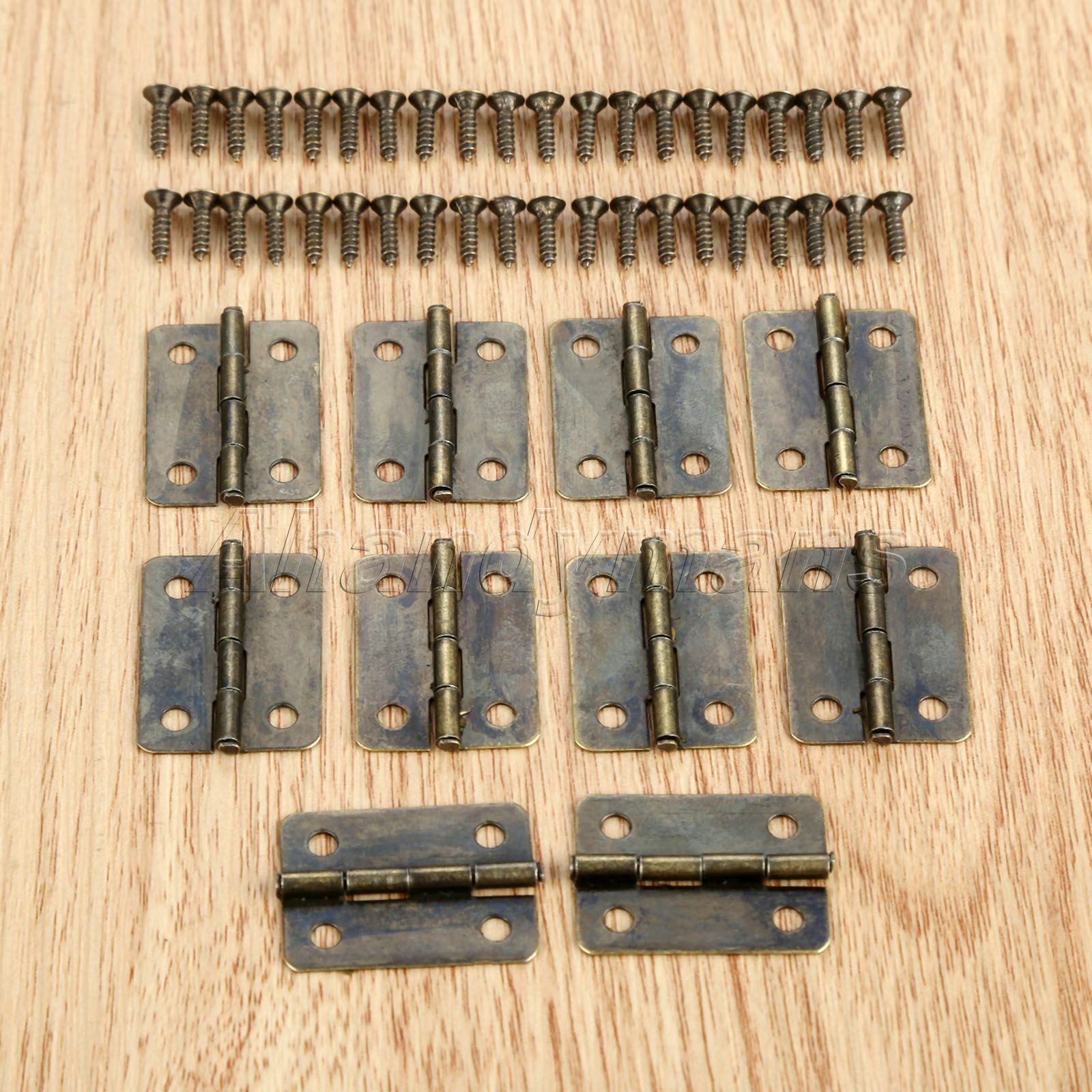 10pcs Antique Box Door Hinges European Cabinet Hinge Furniture Hardware ...