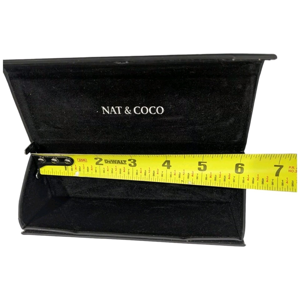 Nat Coco Sunglass Eyeglass Case Trifold Black Nicole Miller | eBay