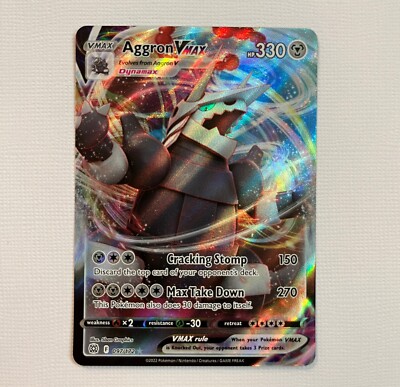 Pokémon Brilliant Stars - Aggron VMAX - NM+/MINT - 097/172 | eBay