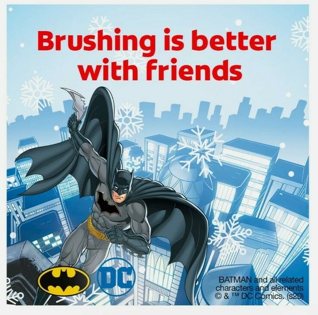 Batman Colgate Brushtastic Kids Toothpaste Manual & Battery ...