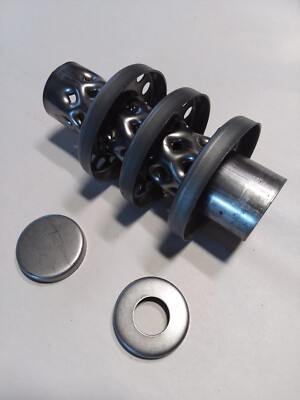 (1) Collector Header Insert Muffler Silencer Baffle Gasser Rat Rod Fit ...