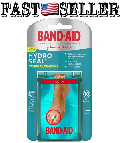 Band‑Aid Hydro Seal Corn Cushion Medium Waterproof Pads, Latex-Free, 10 ...