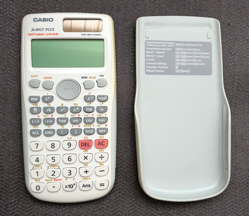 Casio fx-85GT PLUS Scientific Calculator - White - Natural V.P.A.M ...