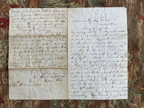 1863 Civil War letter: Look out for lice! False report of Richmond ...